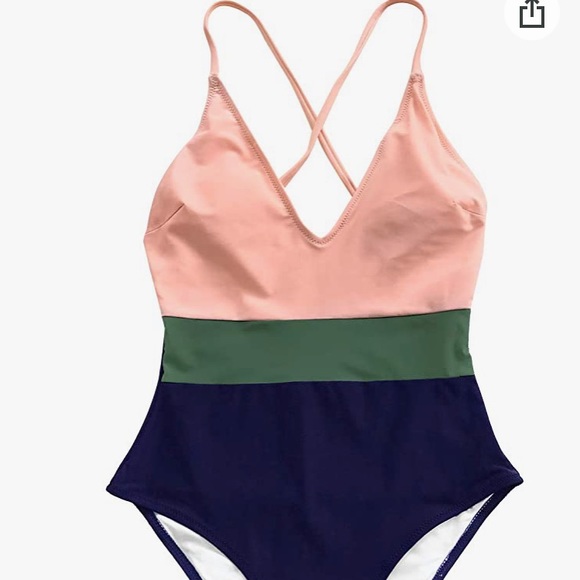 Cupshe | Swim | Color Block Swimsuit | Poshmark